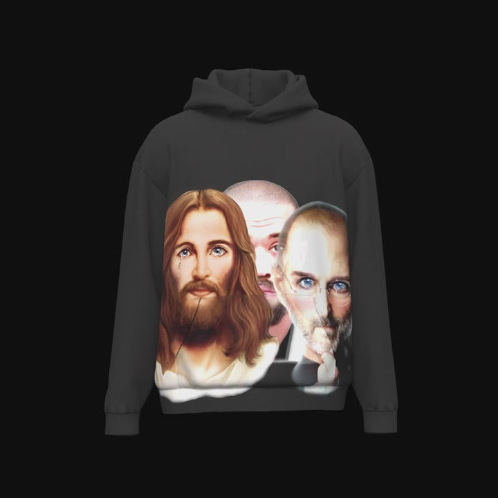 TRIPLE FACE HOODIE (BLACK) – Marcel Zago